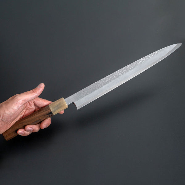 Kikuchiyo Mosuke Kikko Blue #1 Yanagiba 300mm Ziricote Handle (Saya ...